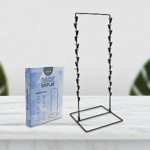 UTILE Countertop Snack Rack Display– Multi-Purpose Counter Stand Organizer for Retail, Stores, Parties, Candy Display and Holder and Chip Display Rack (Matte Black, 24’’ Tall x 9’’ Wide)