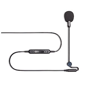 SaharaGaming Attachable Noise-Cancelling Microphone with Mute Switch Compatible with Mac, Windows PC, PlayStation 4, and More (3.5 MM)