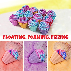 Bath Bombs for Kids with Surprise Unicorn Inside, 20 Kids Bath Bombs Gift Set, Handmade Bubble Bath Fizzes Bomb for Chrildren Birthday Christmas and Party Favor Christmas Gifts Set for Girls