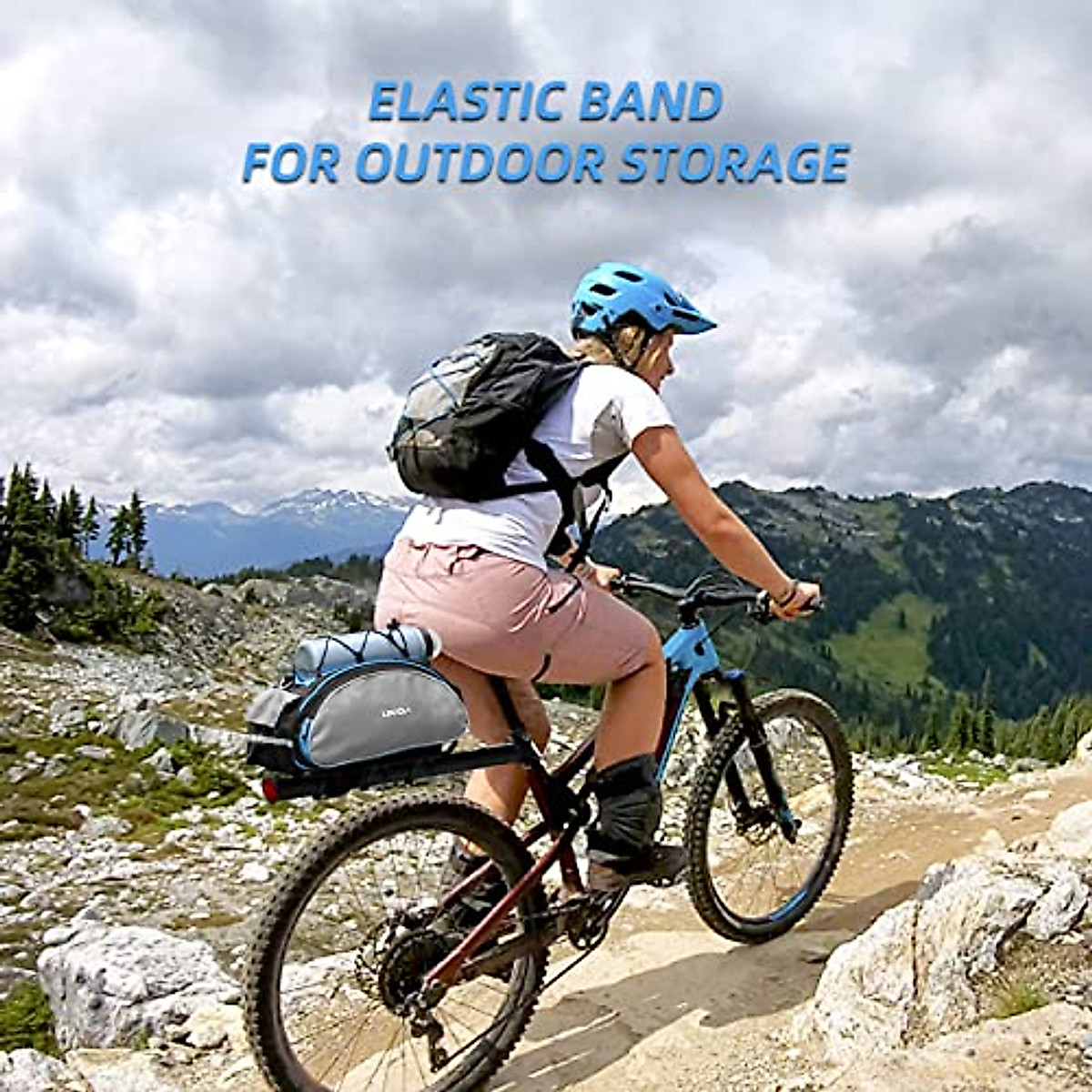 LIXADA Bicycle Rack Bag 13L Waterproof Cycling Bike Rear Seat Cargo Bag MTB Road Bike Rack Carrier Trunk Bag Pannier Handbag