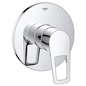 GROHE 19595001 Bauloop Pressure Balance Valve Trim with Cartridge, Starlight Chrome