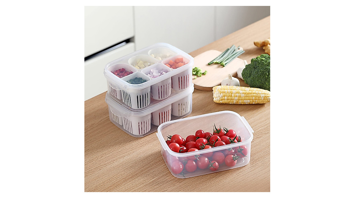 Airtight Food Storage Containers for Fridges - MANMAOHE