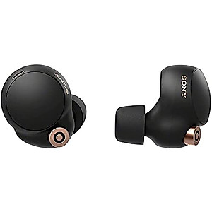 Sony WF-1000XM4 Noise Canceling Wireless Earbud Headphones - Black (Renewed)