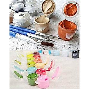 HRKDHBS Paint by Numbers Flame Football DIY Acrylic Oil Painting Kit Adult Kids Beginner Arts Crafts 40X50Cm (Without Frame)