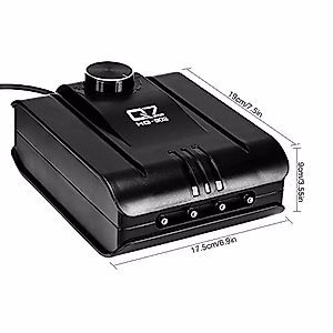 Aquarium Air Pump 4 Outlet, Lychee 254GPH 8W Quiet Oxygen Pump Fish Tank Aerator Pump with Check Valve Air Stone for Up to 300 Gallon Fish Tank