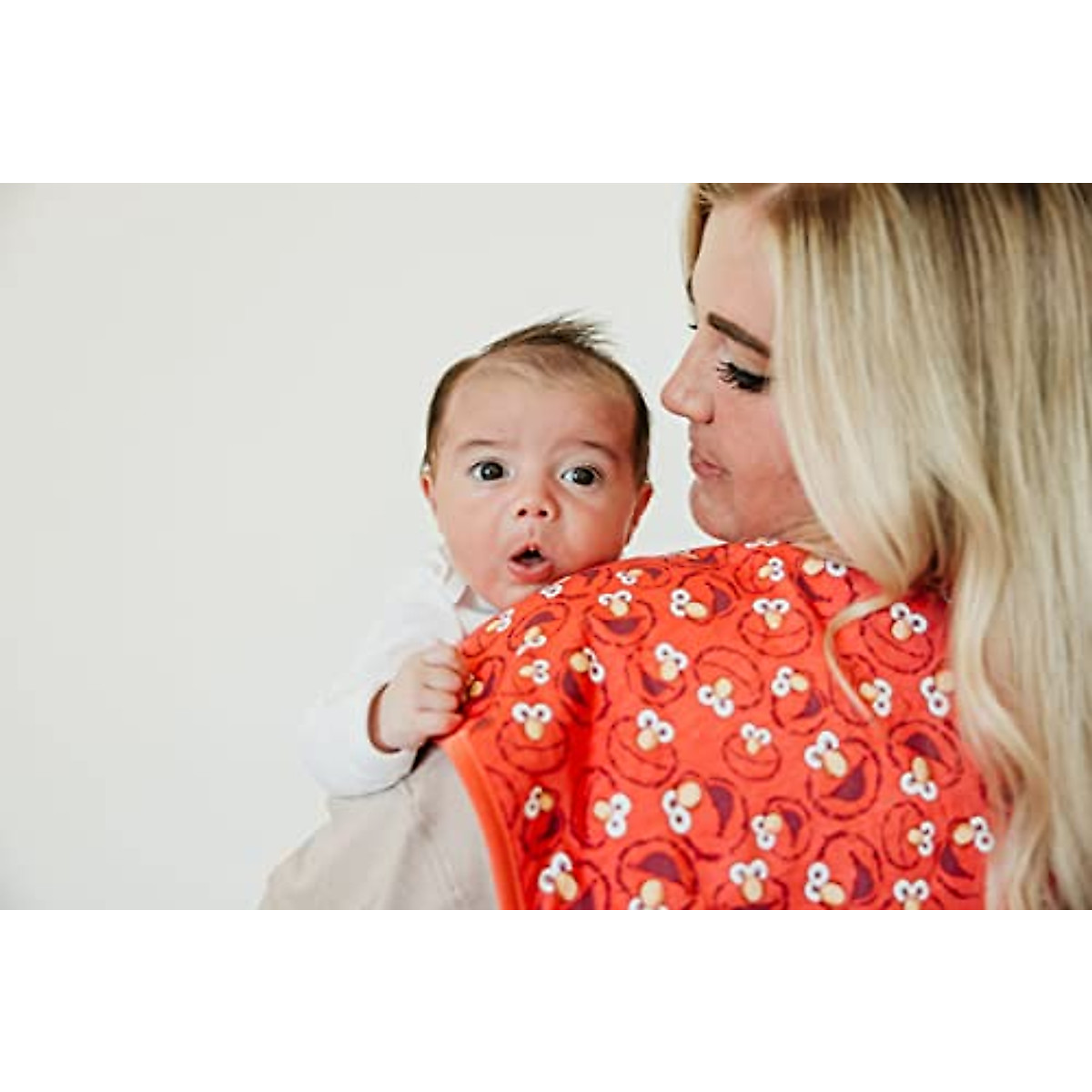 Copper Pearl Baby Burp Cloth Large 21''x10'' Size Premium Absorbent Triple Layer 3-Pack Gift Set Elmo