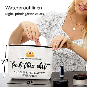 Funny Gifts for Women, Friends, Hostess Gift Ideas Strong women Retirement Cool Gifts for Coworkers Women Birthday Gift Ideas Gag gifts Girls Weekend Fun Makeup Travel Bag Inspirational Cosmetic Bag