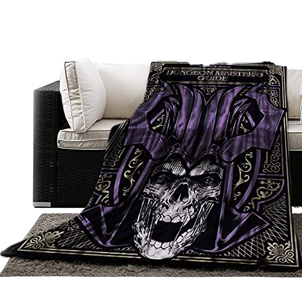 Dungeons & Dragons Player's Guide Fleece Throw Blanket - 45 X 60 Inches | Premium Quality Lightweight Blanket | Anime-Based Design - Cozy, Soft, and Warm for Gaming Nights and Beyond