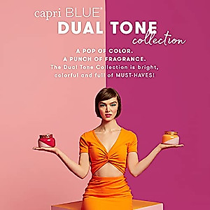 Capri Blue Volcano Candle - Dual Tone Signature Jar Candle - Luxury Aromatherapy Soy Candle - Sugared Citrus Scented Candle (19 Oz)