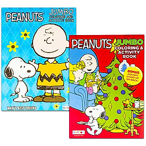 Peanuts Coloring and Activity Book Set - 4 Coloring Book Bundle Featuring Snoopy, Charlie Brown and The Peanuts Gang (Peanuts Party Supplies)