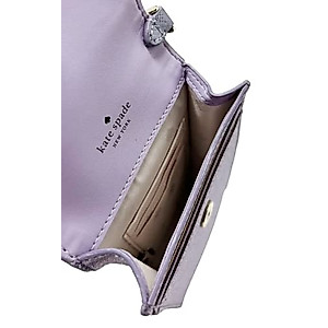Kate Spade Tinsel Glitter Fabric North South Phone Crossbody Lilac Frost Purple