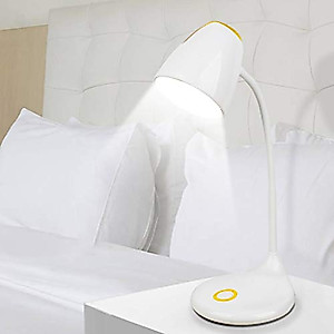 Eye-Caring LED Eye Protection Desk Lamp Energy-saving Rotating Folding Button Dimming Table Lamp for Students To Learn and Write Office lamp (Color : Yellow)