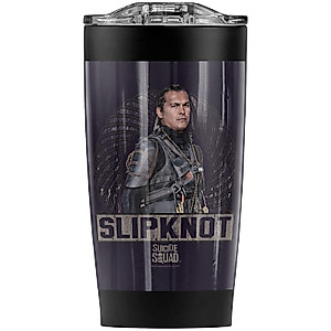 Logovision Suicide Squad Slipknot Rope Stainless Steel Tumbler 20 oz Coffee Travel Mug/Cup, Vacuum Insulated & Double Wall with Leakproof Sliding Lid | Great for Hot Drinks and Cold Beverages
