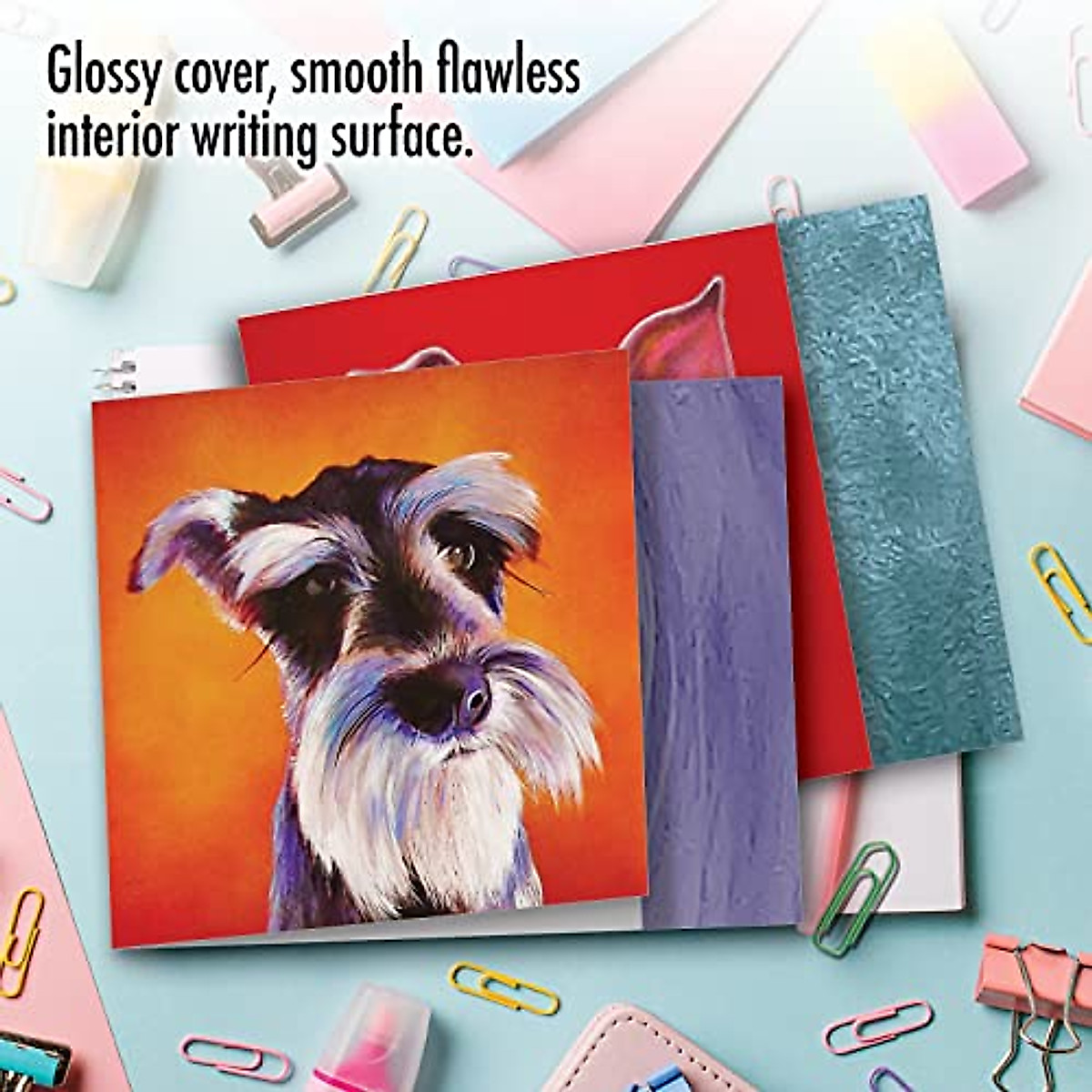 The Best Card Company - 10 Adorable Note Cards Blank (4 x 5.12 Inch) - Wildlife and Animal Cards, Assorted Boxed Kids Set - Animal Magnetism AMQ6218OCB-B1x10