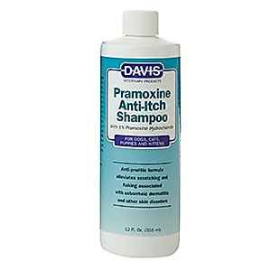 Davis Pramoxine Anti-Itch Dog and Cat Shampoo, 12-Ounce