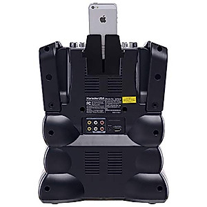 Karaoke USA GF842 DVD/CDG/MP3G Karaoke Machine with 7" TFT Color Screen, Record, Bluetooth and LED Sync Lights