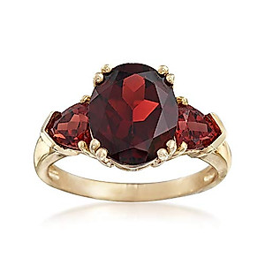 Ross-Simons 5.20 ct. t.w. Garnet Ring in 14kt Yellow Gold. Size 8