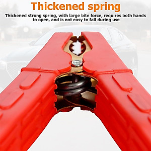 AUCELI 2Pcs Battery Jumper Cable Clamps, Heavy Duty Car Battery Charger Alligator Clips, Power Replacement Battery Welding Machine Crocodile Clamps, Auto Accessories for All kinds of Cars and Boats