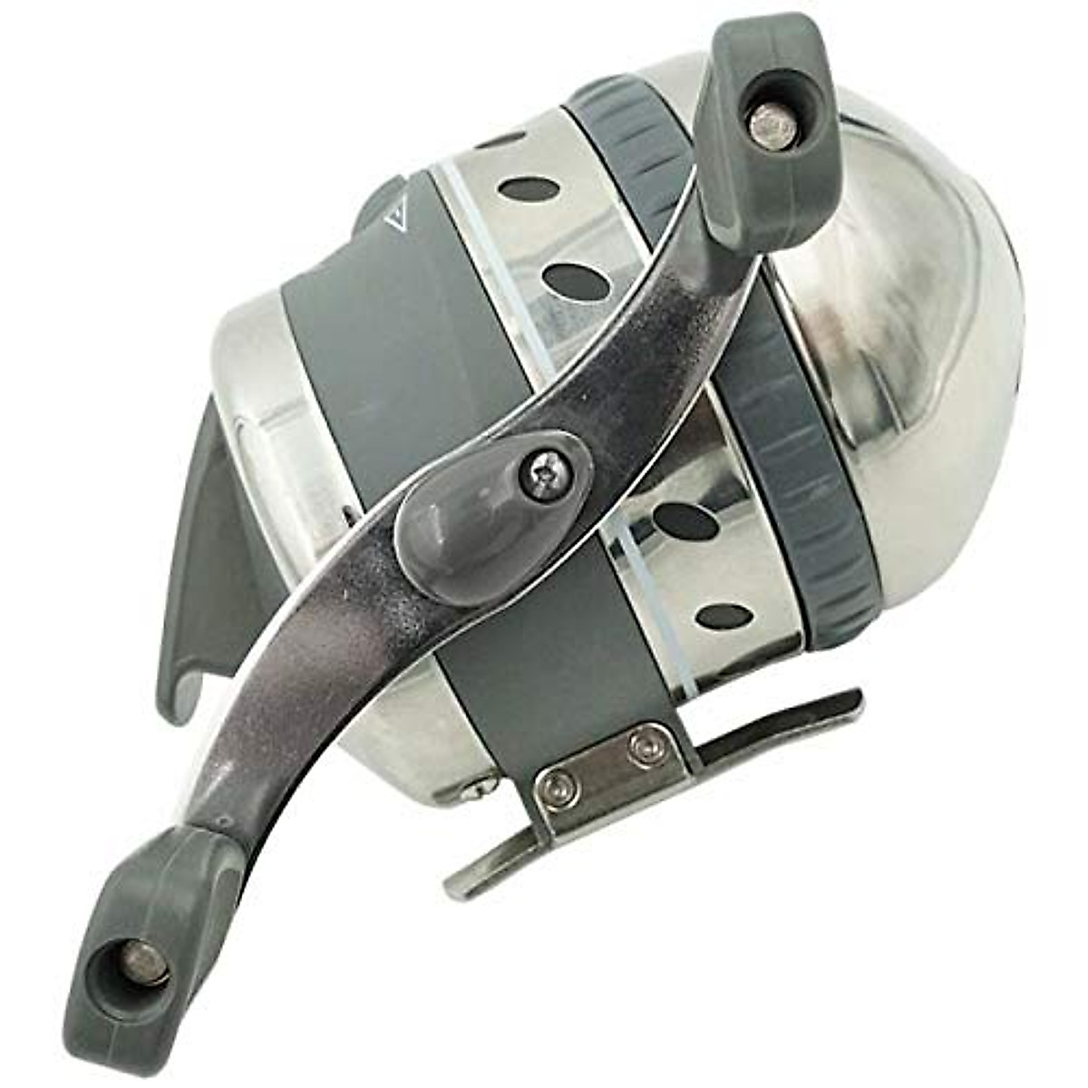 Muzzy 1097 XD Bow Fishing Reel with 150 line Installed & Extended Hood,Silver