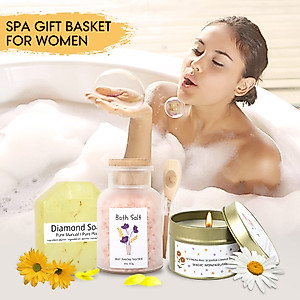 Gifts for Women, Birthday Gifts for Women, Unique Gift Ideas for Mom from Daughter, Gifts for Friends Female, 30th 40th 50th Happy Birthday Gift Basket for Women, Thank You Gift for Women (Yellow)