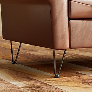 HOOSHEE 6 Inch Hairpin Furniture Legs(900Lb),Solid Metal Hairpin Table Legs,Heavy Duty Table Legs,DIY Projects for TV Stand, Cabinet, Coffee Table, Desk etc with Rubber Floor Protectors Black 4Pcs