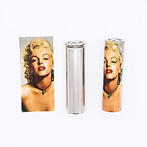 SnowTing 20pcs Pre-Cut 18650 Battery Wraps Cover Movie Series Protective Sleeve Heat Shrink Wrap - 10 Styles with Transparent Box