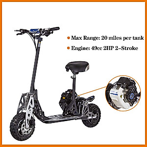 50cc Gas Scooter for Adult Folding Evo 2X Big Powerboard EPA Approved
