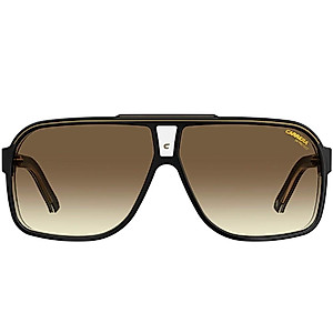 Carrera Grand Prix 2/S Rectangular Sunglasses, Black/Brown Gradient, 64mm, 9mm