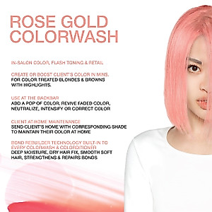 Celeb Luxury Viral Colorwash, Professional Semi-Permanent Hair Color Depositing Shampoo, Rose Gold