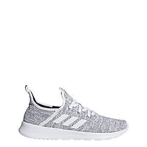 adidas Women's Cloud foam Pure Running Shoe, White/White/Black, 7.5 US