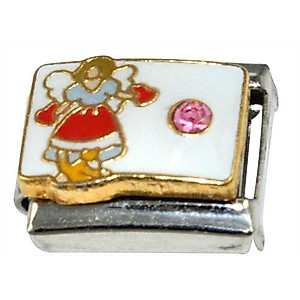 October Angel Birth Month Italian Charm