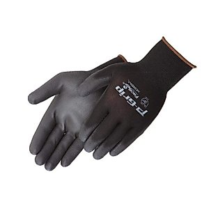 Liberty P-Grip Ultra-Thin Polyurethane Palm Coated Glove with 13-Gauge Nylon/Polyester Shell, X-Large, Black (Pack of 12)