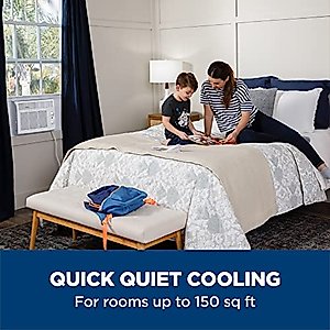 GE Window Air Conditioner 5000 BTU, Efficient Cooling For Smaller Areas Like Bedrooms And Guest Rooms, 5K BTU Window AC Unit With Easy Install Kit, White