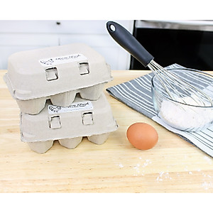Cornucopia Half Dozen Egg Cartons (30-Pack); Split Apart Style for 6 Egg or 12 Egg Use; Holds 180 Eggs Total
