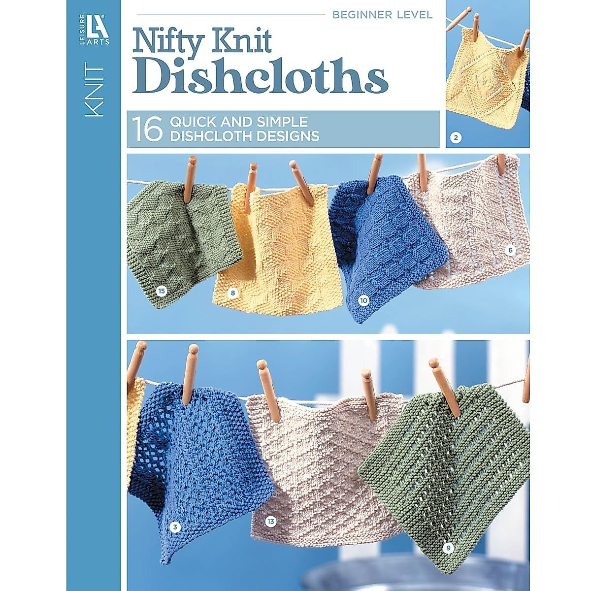 Nifty Knit Dishcloths-Includes 16 Dishcloth Designs Each in One of Four Colors