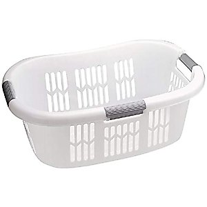 Rubbermaid FG299787WHT Hip Hugger Laundry Basket