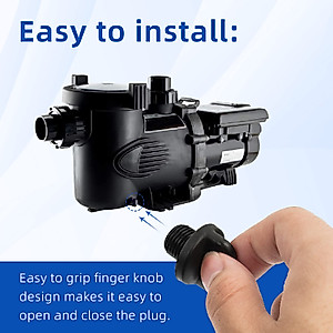 GRONGU R0446000 Drain Plug with O-Ring Replacement Compatible with Zodiac Jandy Filter Pumps and Water Purification System - 2 Pack