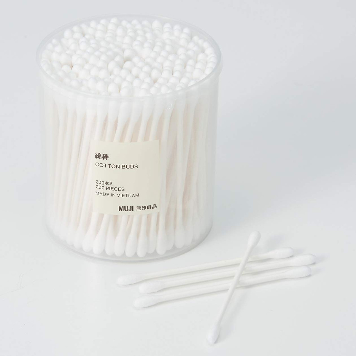 Muji Cotton Buds 200pcs inside White Color