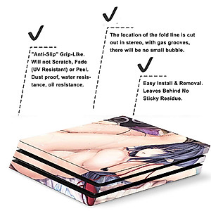 FYPRO Nude Girls Vinyl Decal Protective Skin Cover Sticker for Sony PlayStation4 Pro PS4 Console and 2 Dualshock Controllers (Fit PS4 Pro)