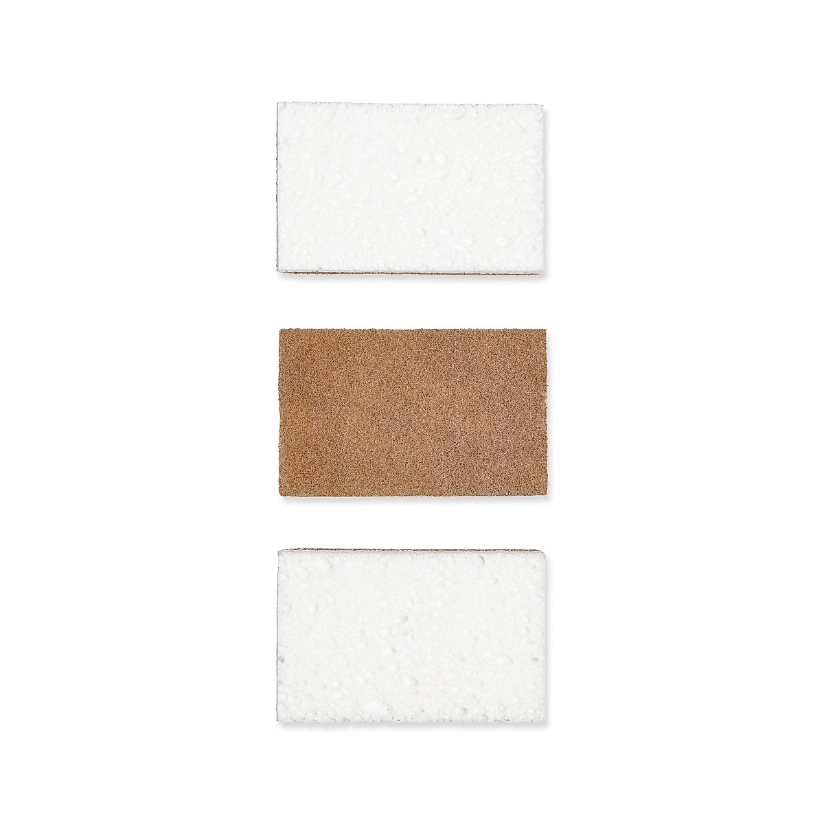 Full Circle In a Nutshell Walnut Scrubber Sponges, Non-Scratch, Set of 2 (Pack of 6)