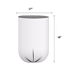 Light Duty 2 Gallon 7.5 Liter Soft Trash Bag Plastic Garbage Waste Bag for Business Office Home Cubicle Coffee Snack Cafe Small Side Desk Statoin Wastebasket Pet Soft Trash 17"x18" Natural- 150/Pack