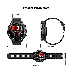 JAITEA Waterproof Dual-chip P22+PAR2822 Compatible Smartwatch 13MP IMX214 Camera 4GB 64GB Memory 1260mAh Men