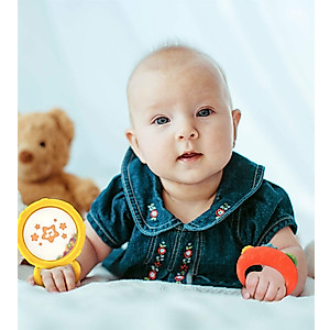 KiddoLab Baby Rocker Musical Kids Guitar Instruments Set with Electric Toy Guitar and Rattles. Baby Guitar Toys for Early Development and Music Educational Learning. 3 Months and Older