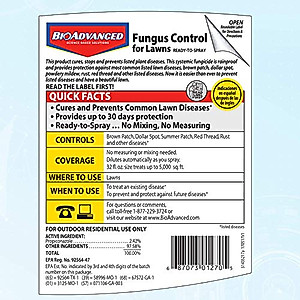 BioAdvanced Fungus Control for Lawns, Ready-to-Spray, 32 oz