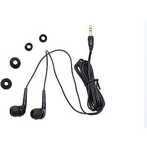 gotor in-Ear Wired Earbuds Headphones Cancelling Earphone HiFi Stereo Sound Inear Earbuds Headset Earplug (Black)