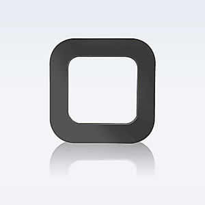 Jawmoy Pack-3 Receiver Silencer Pad, 2.1" x 3" x 0.5" Trailer Hook Rubber Cushion, Noise Eliminating Cushion Pad for Adjustable Ball Mounts (Black)