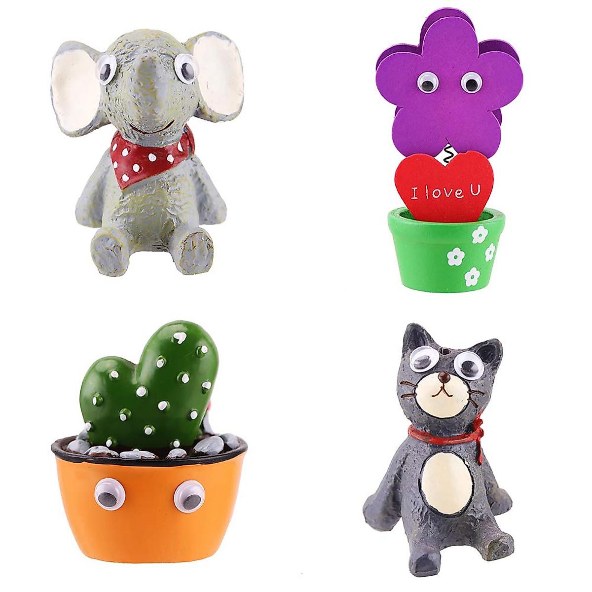 CCINEE 1150pcs Wiggle Eyes Assorted Size Bulk Plastic Googly Eyes Self Adhesive 4mm-25mm for Craft Sticker DIY Project Supply