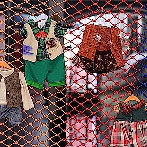 EkiDaz HXRW Rope Net Outdoor Climbing Net Safety Protective Net Colorful Climbing Cargo Net Kids Pet Protection Fence Decoration Playground Sets for Backyards (Size : 1 * 1m(3.3 * 3.3ft))