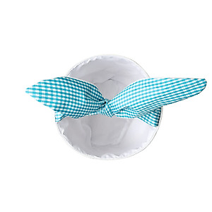 Easter Basket with Bunny Ears, Easter Bunny Basket Easter Bucket Egg Hunt Basket for Girls, Boys, Candy Egg Toy Easter Basket Tote Bag (Blue)