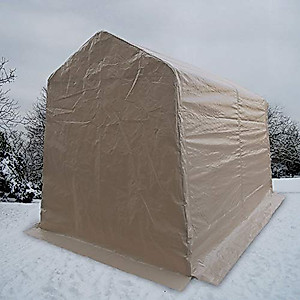 IMPACT CANOPY 70018150 Portable 6x8 Shed, Tan